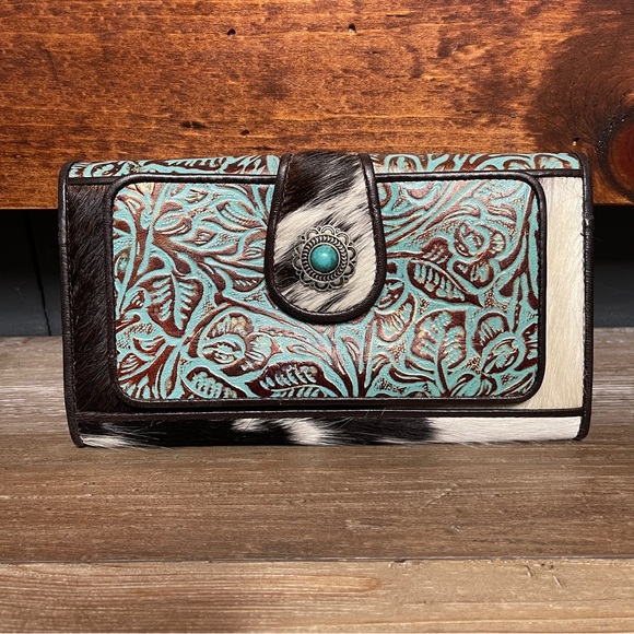 Myra Bag | Bags | Wallet Weave Leather Cowhide Myra Wallet | Poshmark